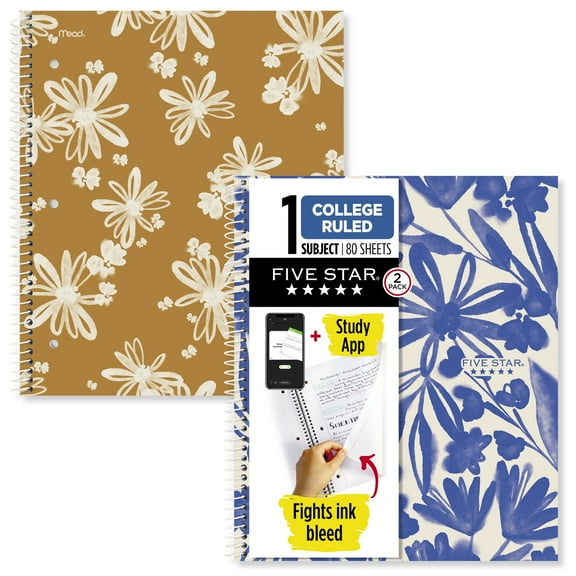 Five Star Fashion 1 Subject College Ruled Notebook - STORM CLOUD - Walmart.com