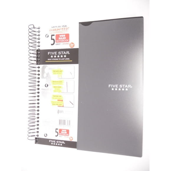 5-Subject Spiral Notebooks in Spiral Notebooks - Walmart.com
