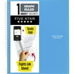 Five Star Spiral Notebook, 1 Subject, Perforated Sheets, Graph Ruled 8 ...