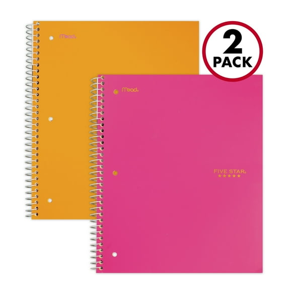 5-Subject Spiral Notebooks in Spiral Notebooks - Walmart.com