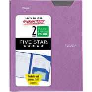 Five Star Wirebound Notebook, 1 Subject, Wide Ruled, Amethyst Purple ...