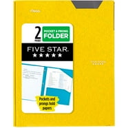 Poly Pocket with Brad Folder, 1 Pack 2 Pocket Folders 3 Prong Folders, Heavy Duty Plastic ...
