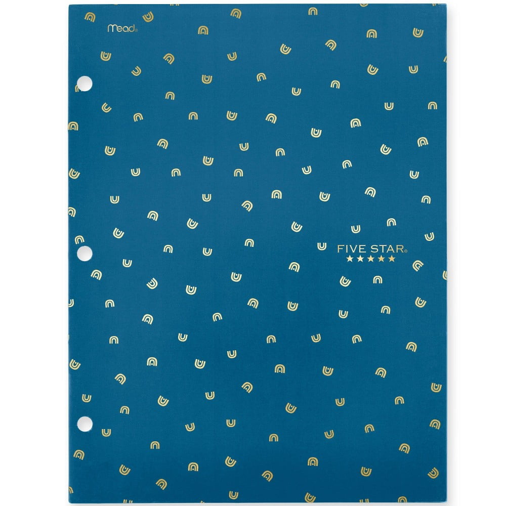 Five Star Style Geo Portfolio Blue Rainbows - Walmart.com