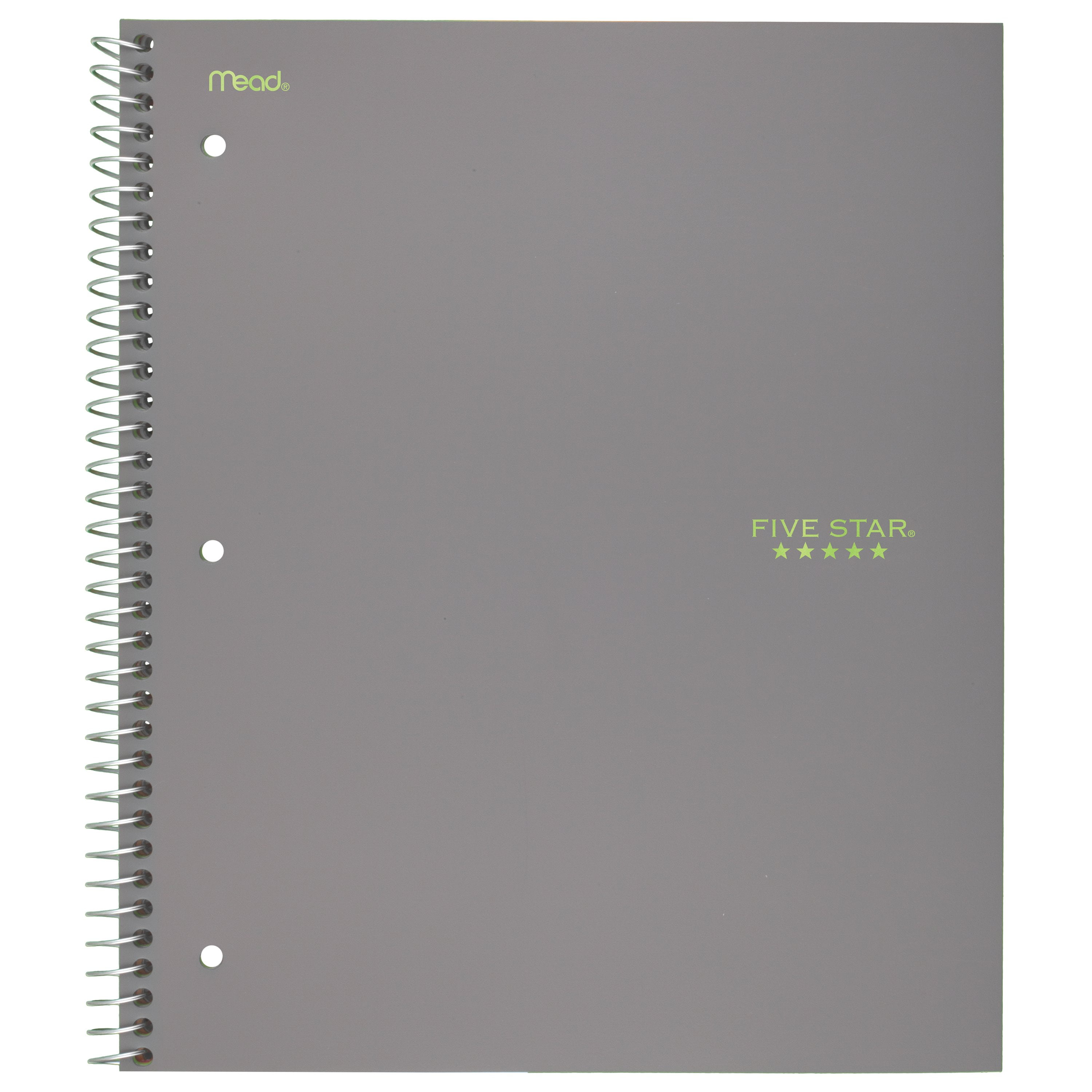 Five Star Trend Notebook, 3 Subject, Wide Ruled, Assorted (05489 ...