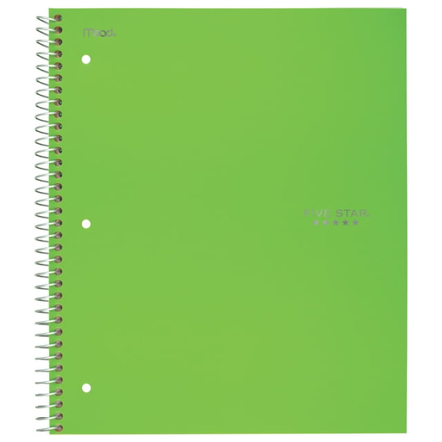 Five Star Trend Wirebound Notebook, 5 Subject, College Ruled, Assorted ...