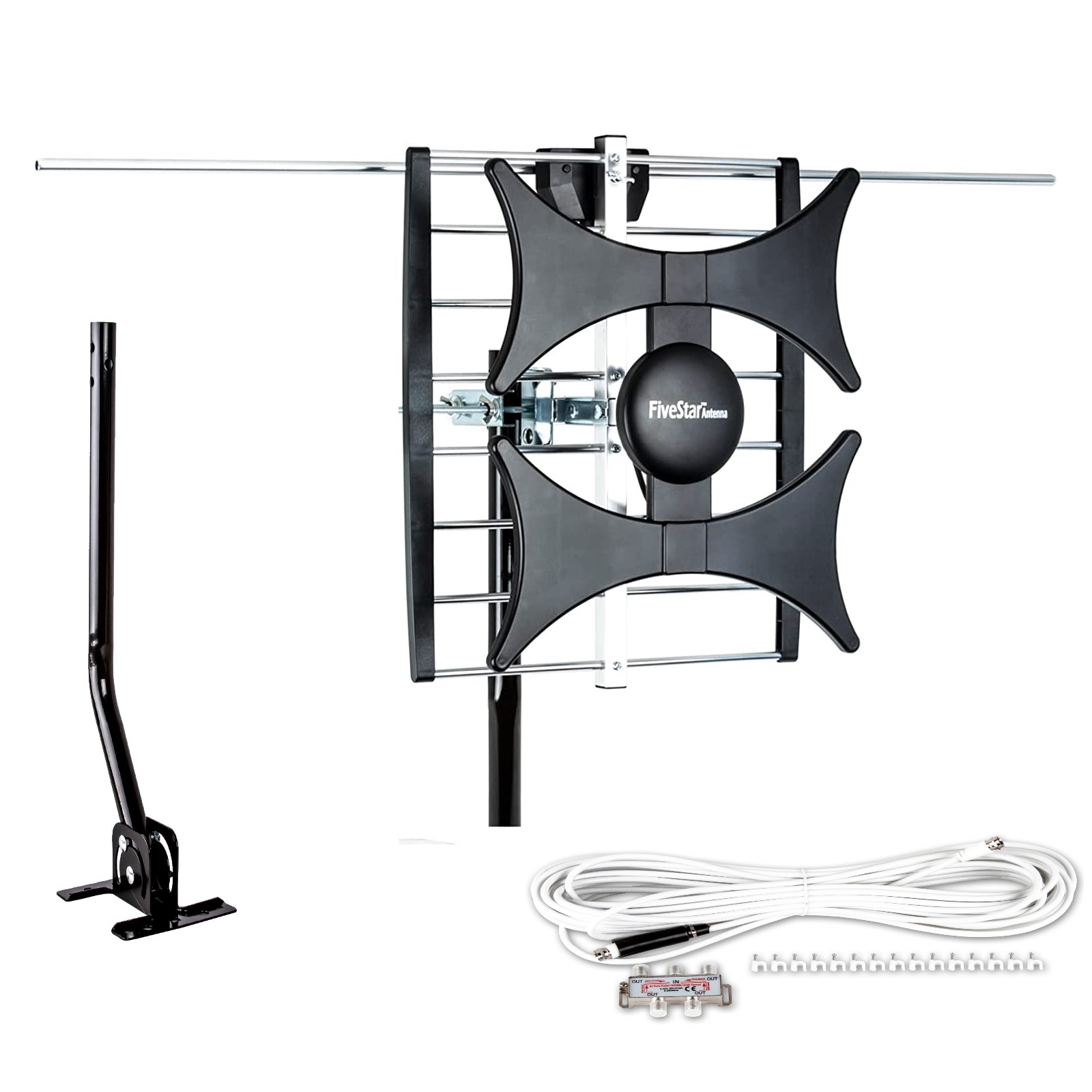 Antennas Direct ClearStream 4MAX Indoor Outdoor TV Antenna, Multi ...