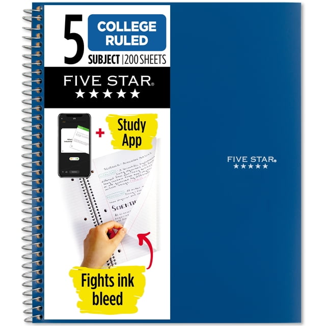 5-Star Spiral Notebook | Writing pads for stores - Walmart Business ...