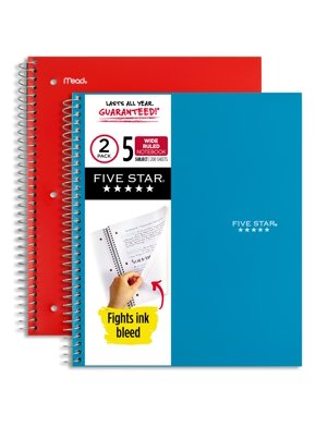 5-Subject Spiral Notebooks in Spiral Notebooks - Walmart.com
