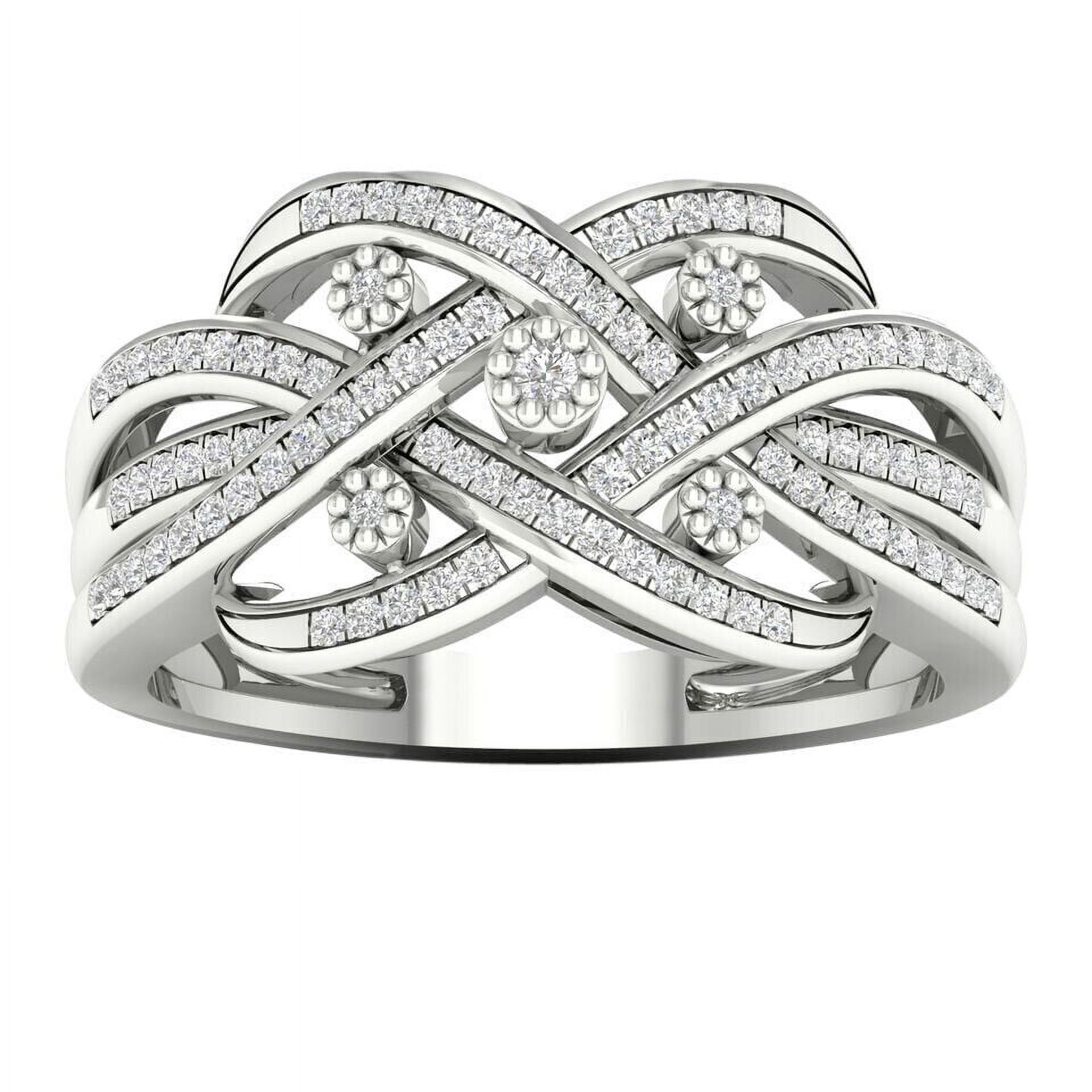 Five Stone Ring Multiple Infinity Diamond Ring 14K White Gold Over 2.4 Ct Diamond - Walmart.com