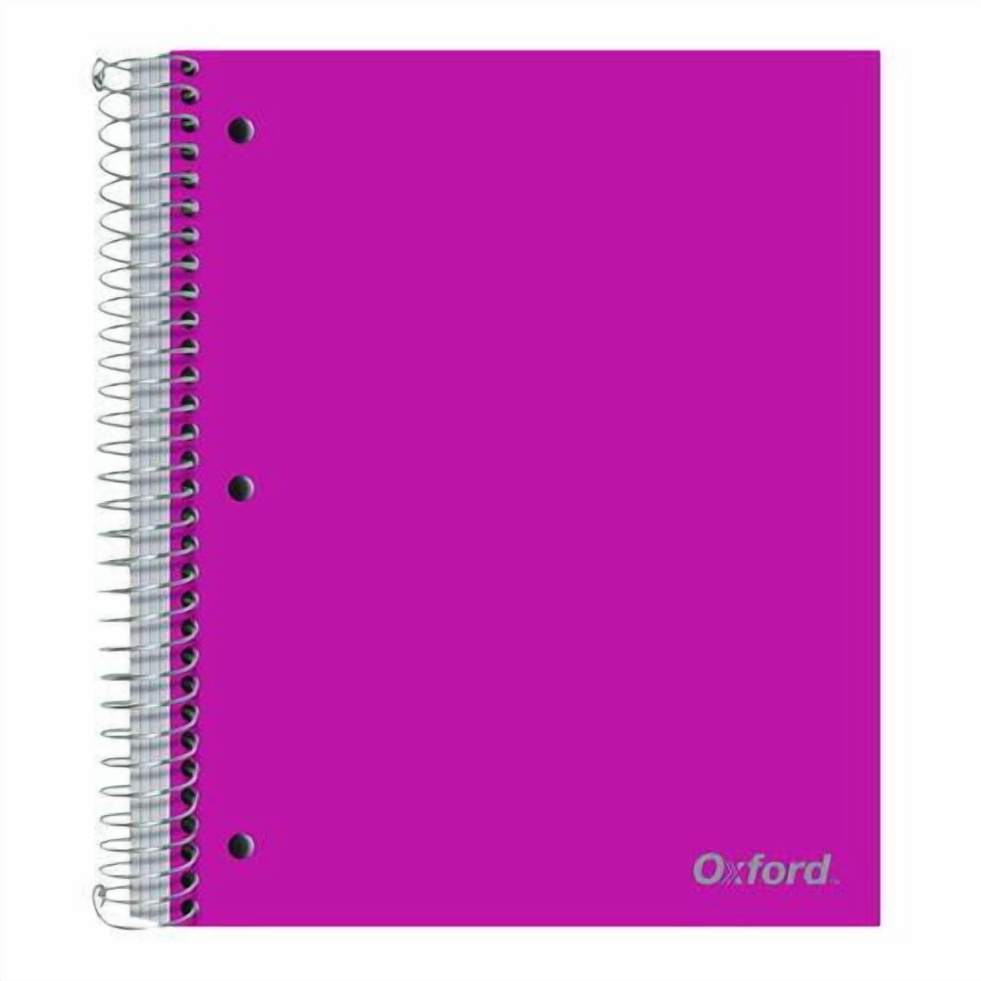 Five-Subject Notebook, Medium/College Rule, Randomly Assorted Cover ...