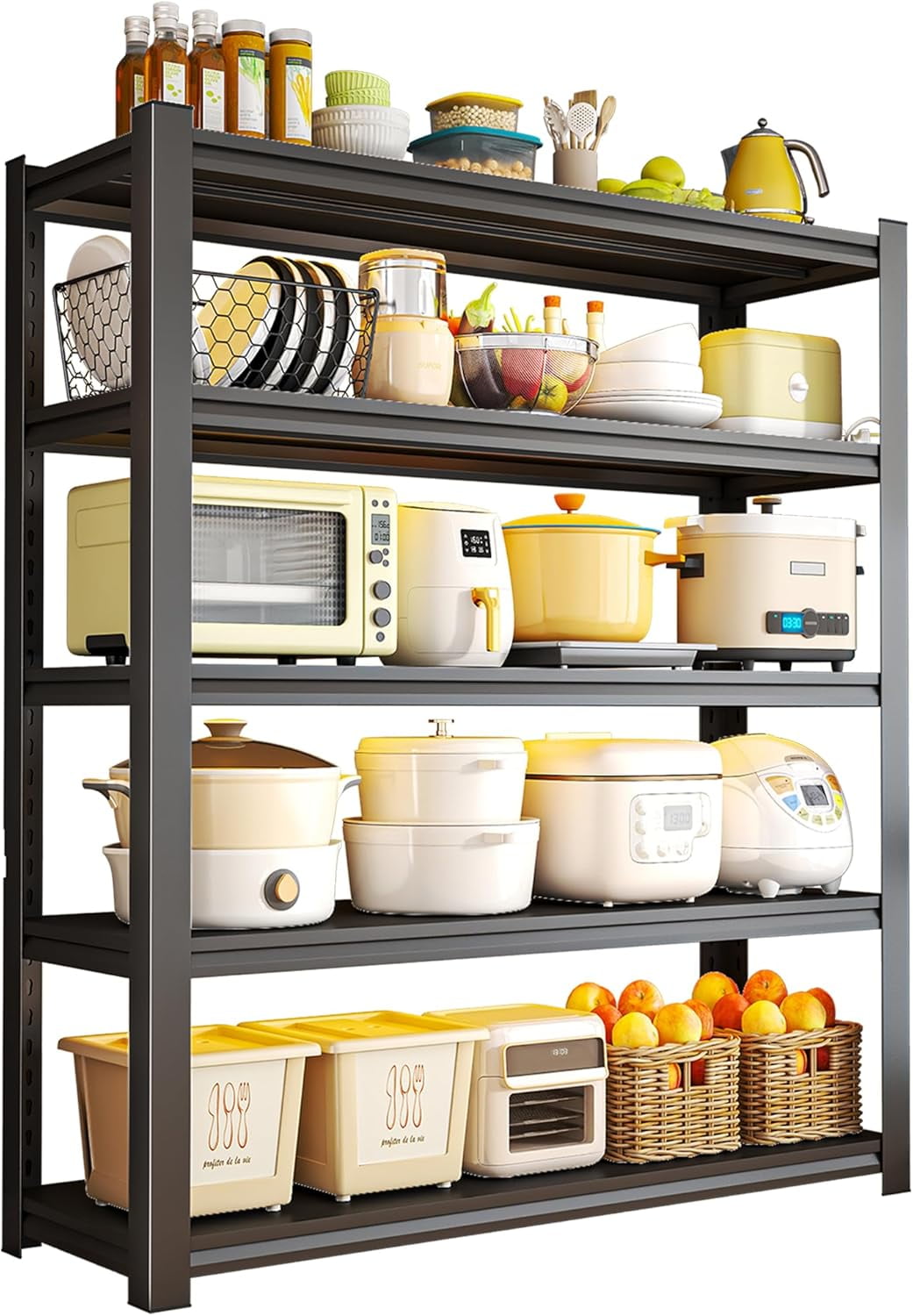 【Five Tier Kitchen Heavy Duty Shelves】 77.95×31.50×13.78 inches Grade ...