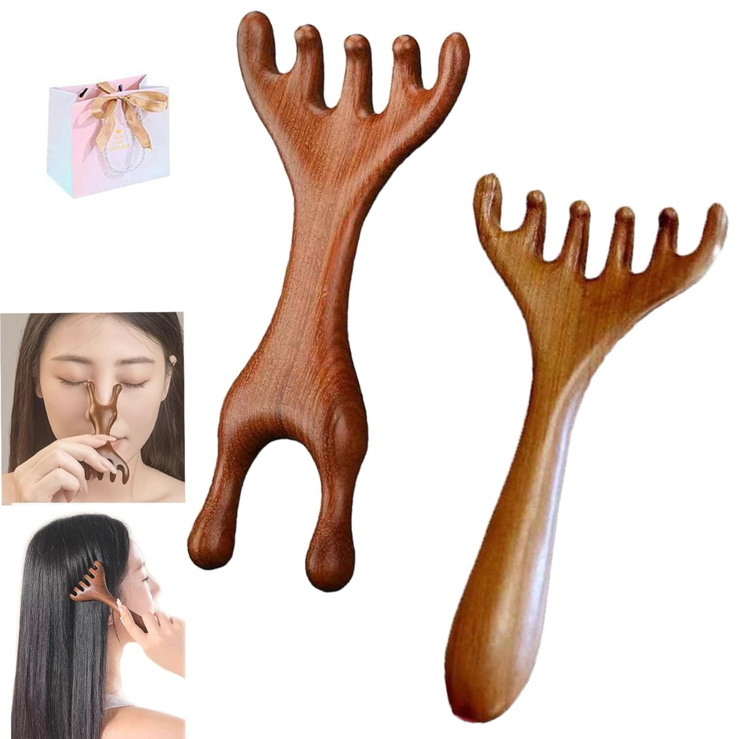 Five Touch Therapy Comb, Meridian Comb, Six-Claw Meridian Massage Combs ...