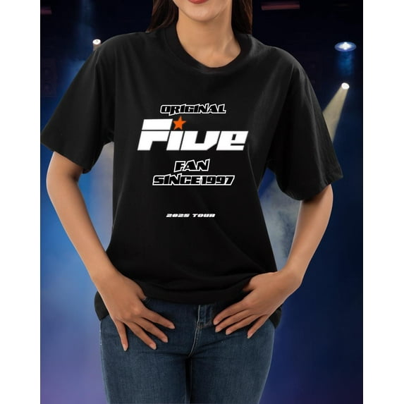 Five Tshirt 2025 Tour 5Ive Five'S At The O2 Tour Merchandise Concert ...