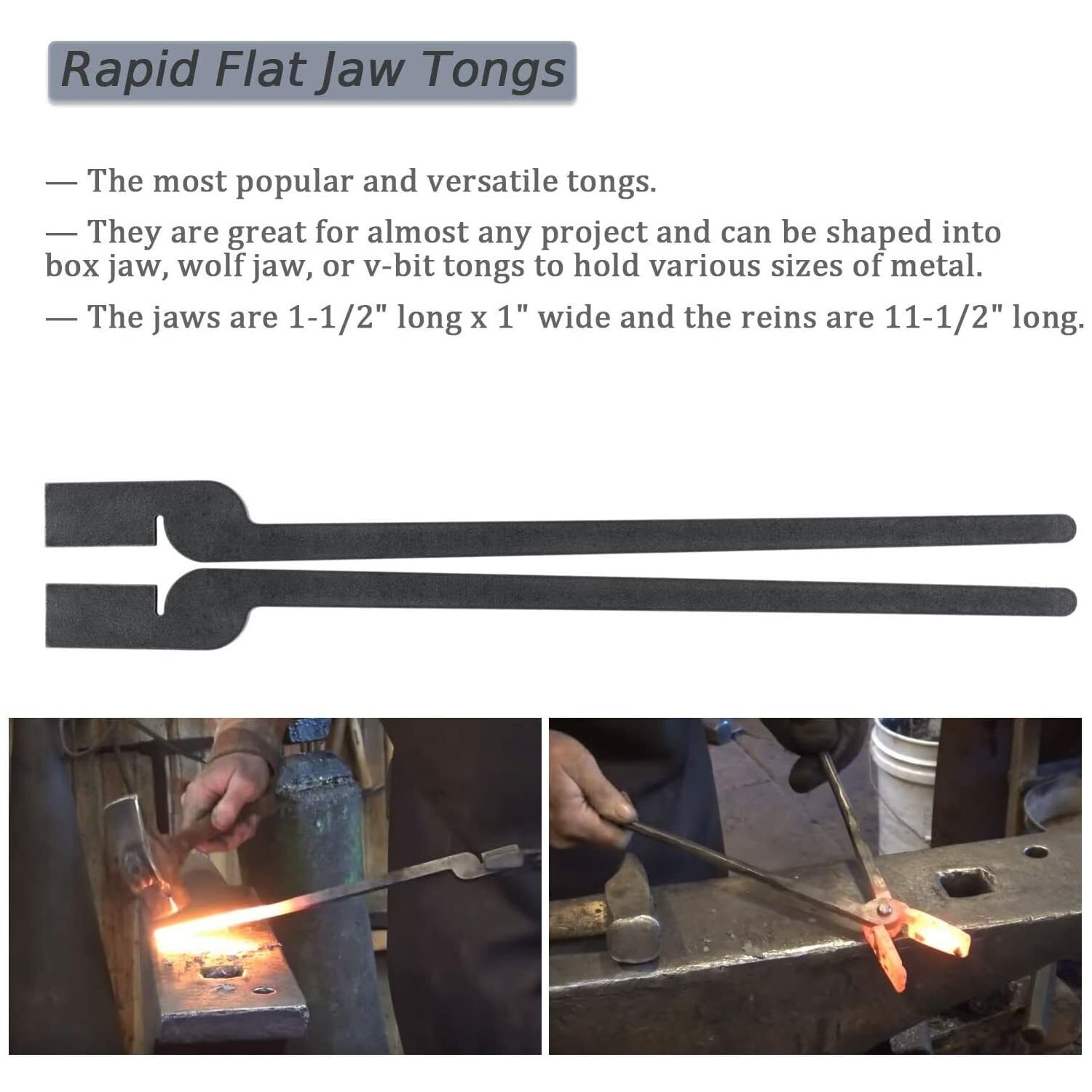 Five Types DIY Rapid Tongs Bundle Kit with Rivets For Blacksmith or ...