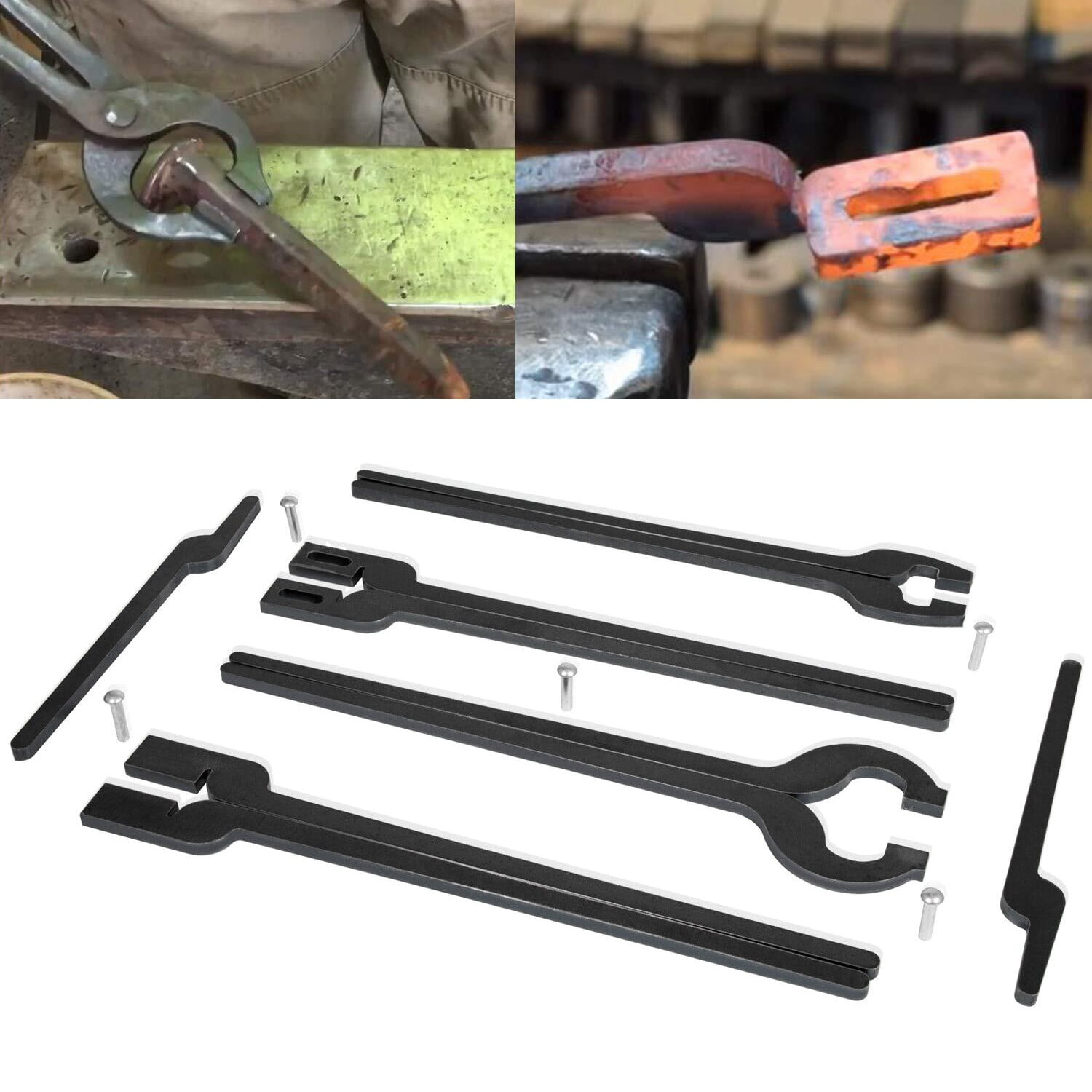 Five Types of Blacksmith Tongs Forging Tongs 5 Pairs DIY Rapid Tongs ...