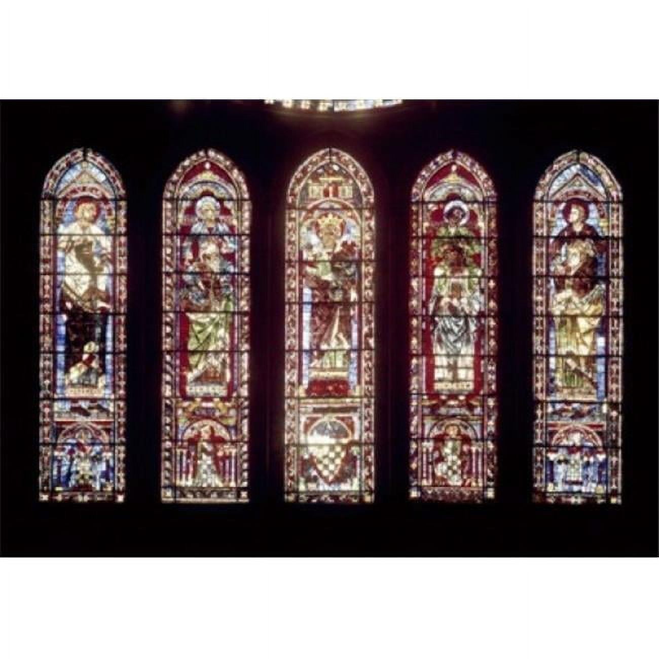 Five Window Stained Glass Stained Glass Chartres Cathedral France ...
