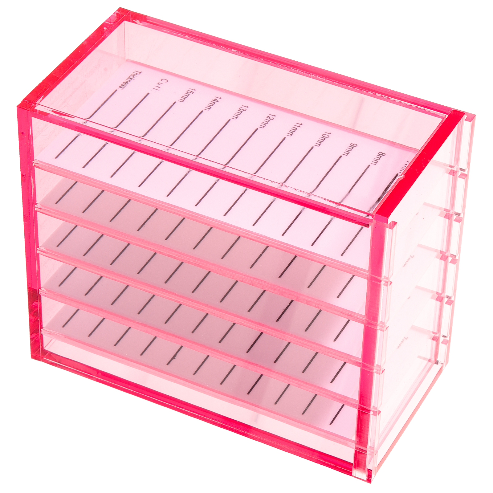 Five-layer Acrylic Eyelash Extension Storage Box Fake Eyelashes Travel ...