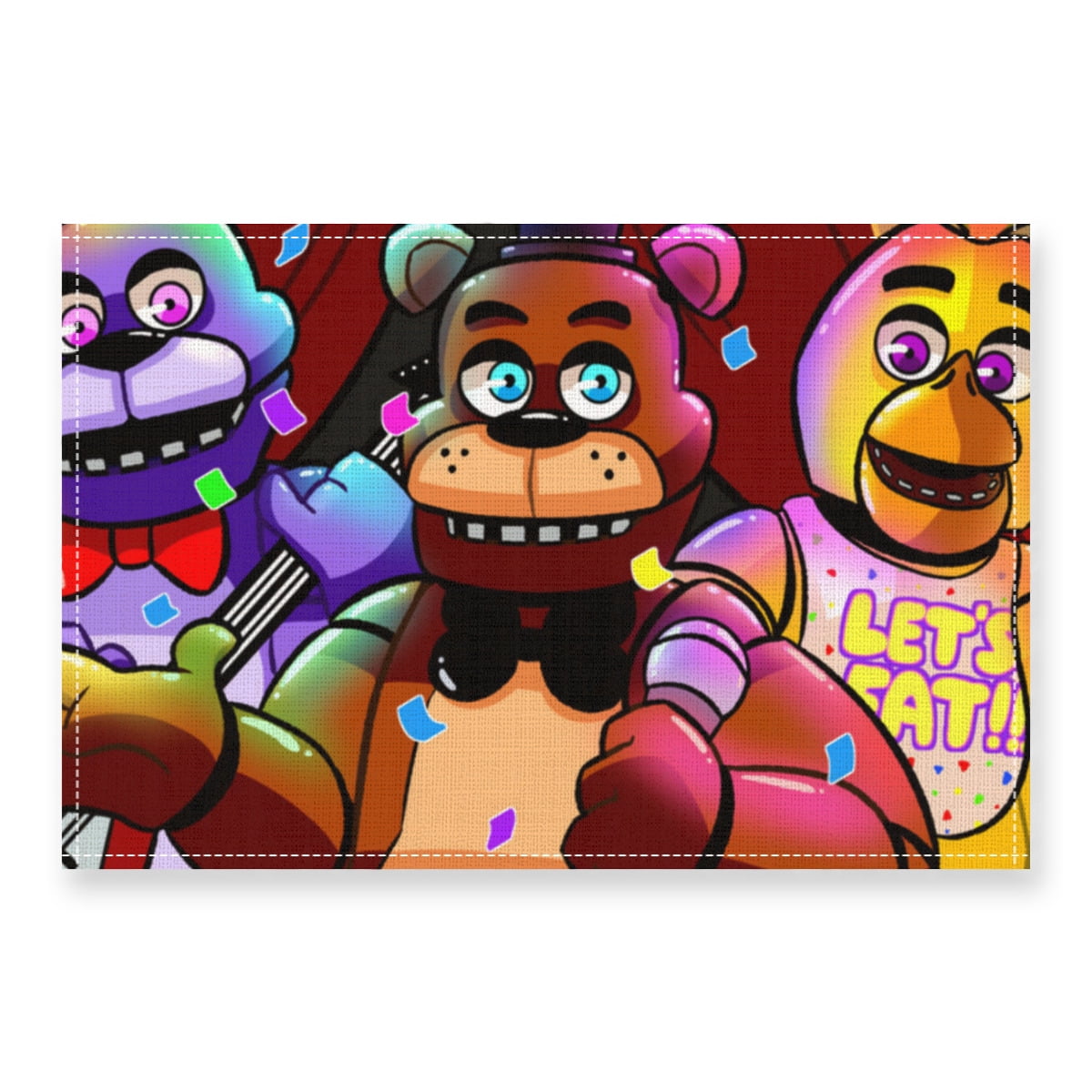 Five nights at freddy's Place mat Linen Rectangular Double-layer ...