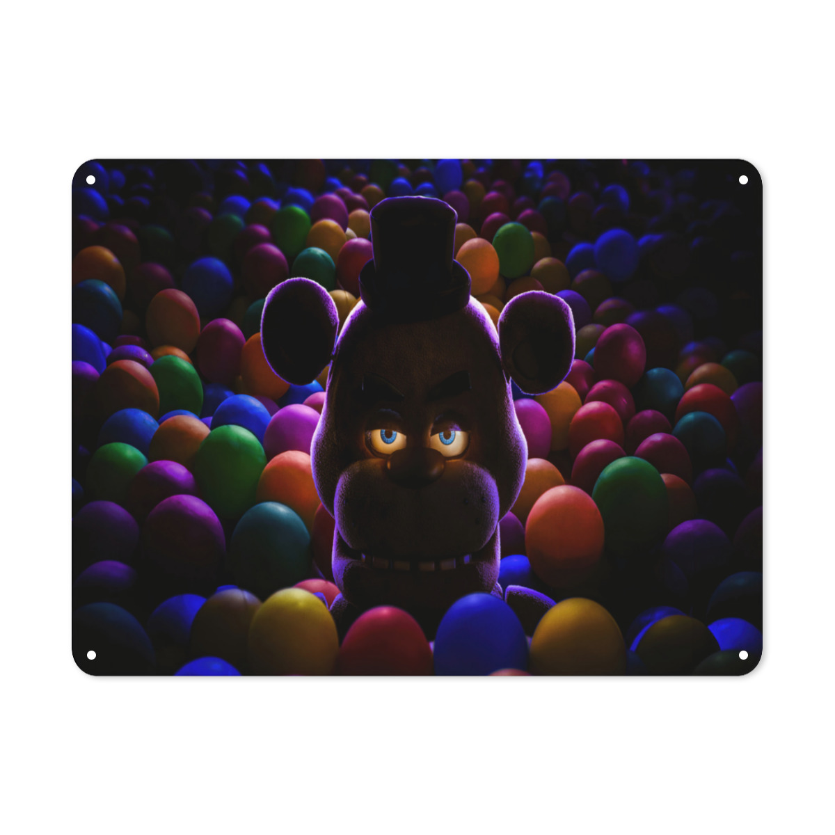Five nights at freddy's Poster Tin Painting Halloween Retro Tin Sign ...