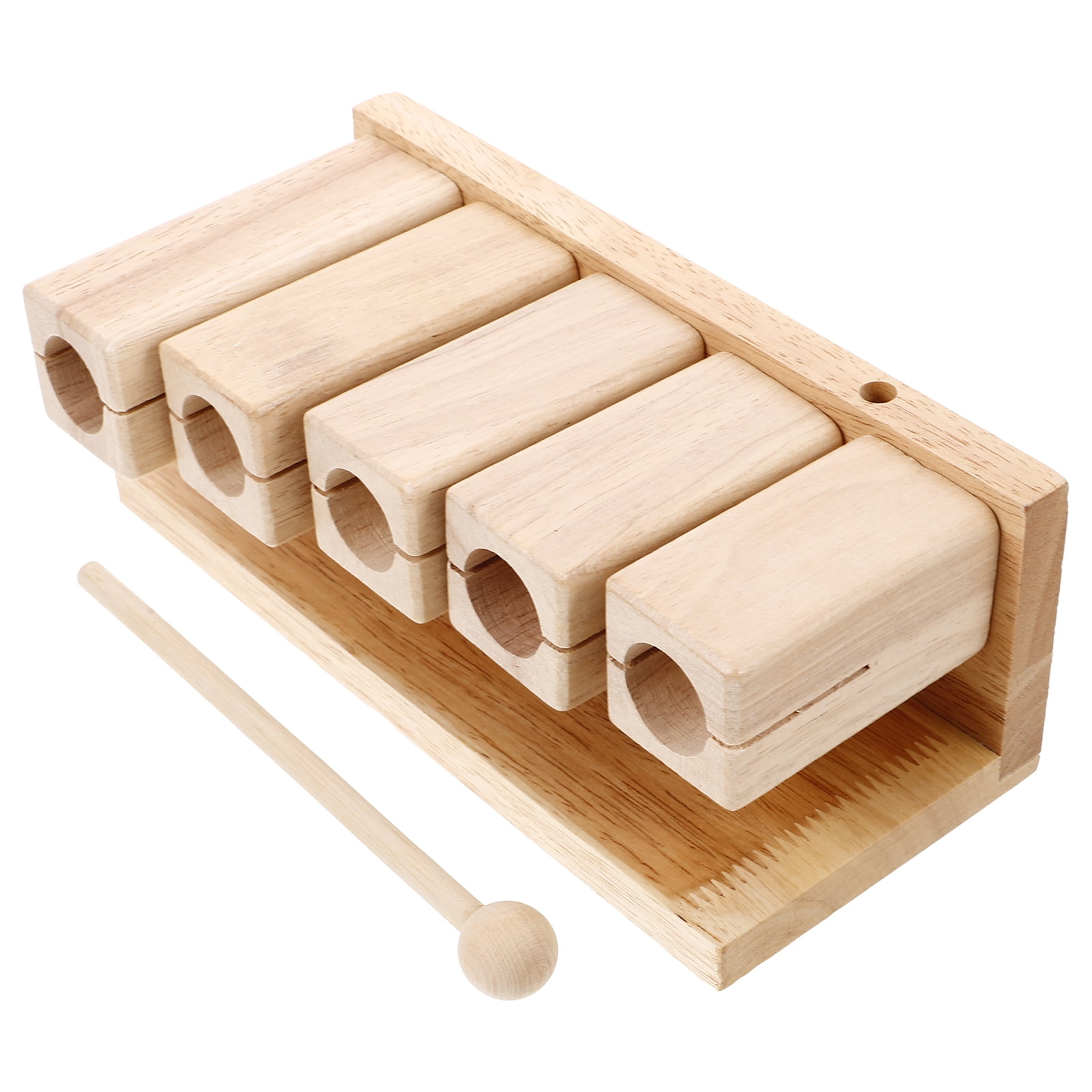 COMPUKAS Childrens Musical Instrument Enlightenment Five Tone Wooden ...