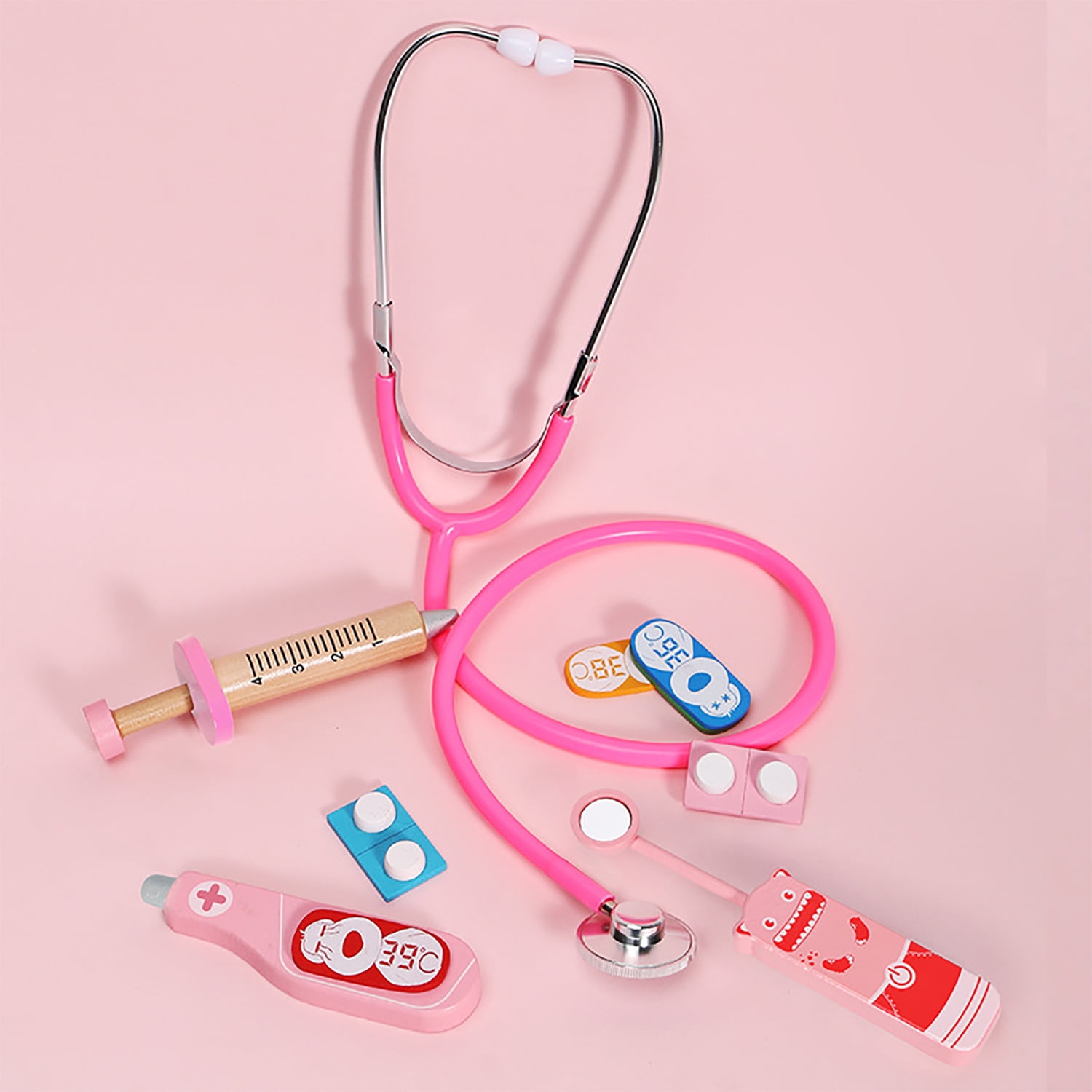 Children's Play Medical Toy Set Role-Playing Wooden 5 Piece - Walmart.com