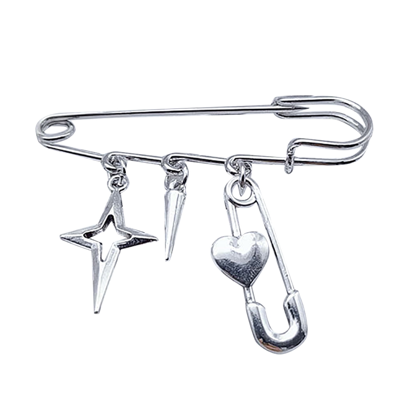 Five-pointed Star Badge Pin Blade/Paper Clip Star Brooch Punk Sneaker ...
