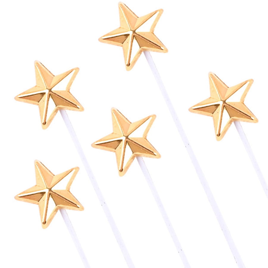 Five-pointed Star Cake Topper Card Three-dimensional Birthday Party ...