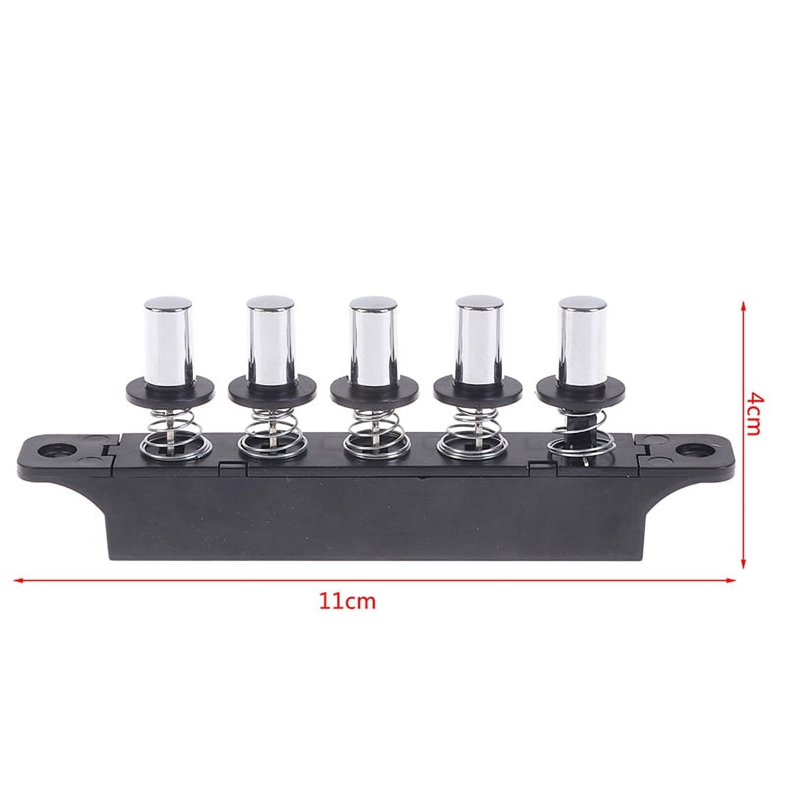 Five-position plug-in button switch for range hood five-position silver ...