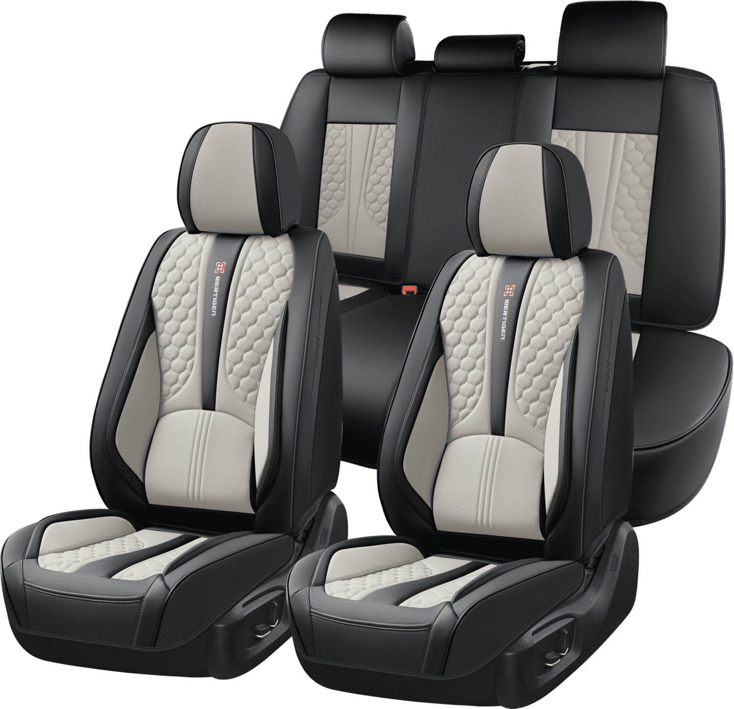 Five-seat full set of breathable leather seat covers, waterproof, wear ...