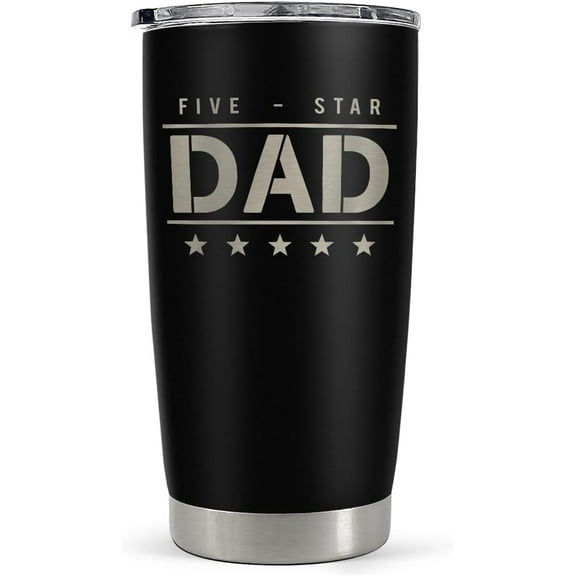 Dad Gifts, Best Dad Ever 20oz Insulated Tumbler with Lid Double-wall ...