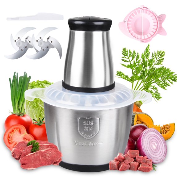 FiveBox Electric Food Processor, 12 Cup 2-Speed Mini Electric Food ...
