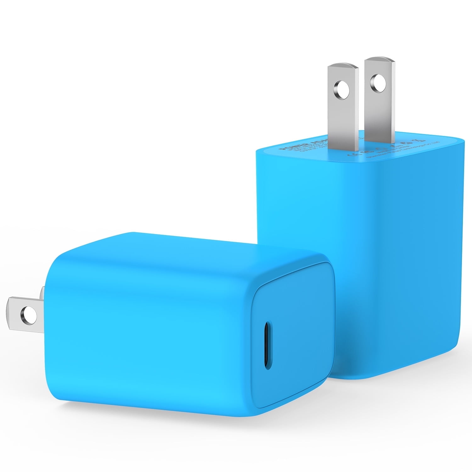 FiveBox USB C Charger Adapter, 2 Pack 20W Type-C PD Fast Charging Wall ...