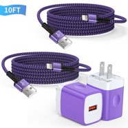 USB Charger Block,USB Wall Charger 5Pack FiveBox 2.1A Dual USB Fast ...