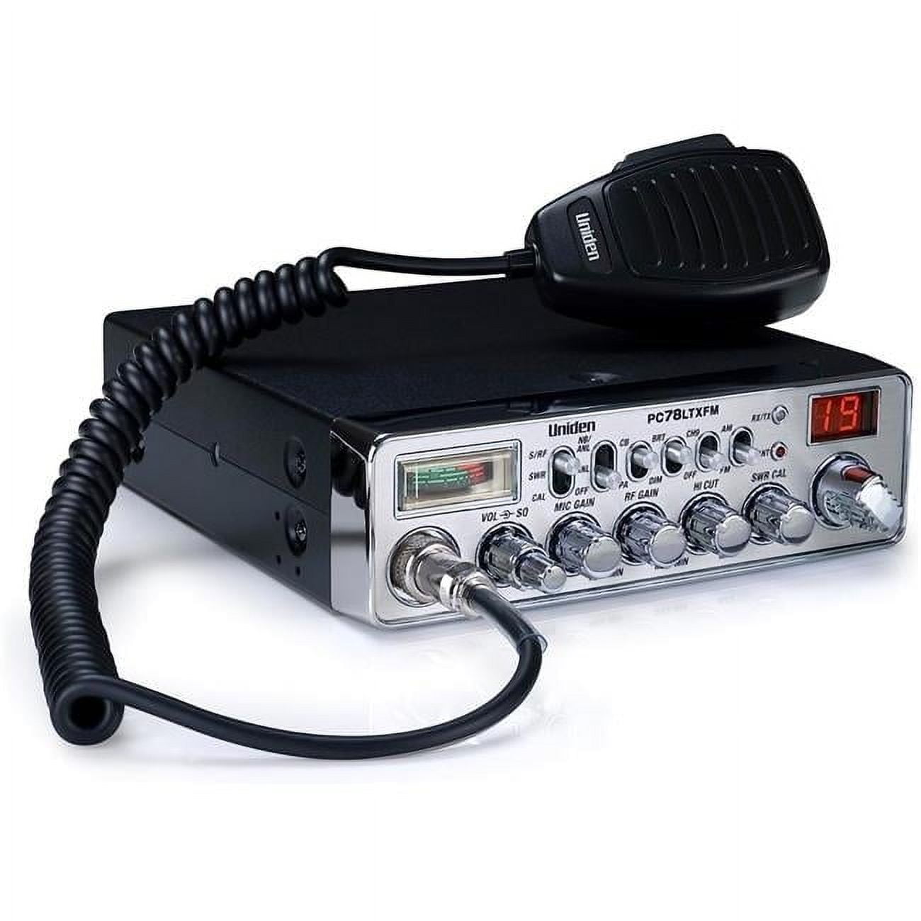 FiveGears 40 Channel Mic Gain Control CB Radio with Mic, Silver ...