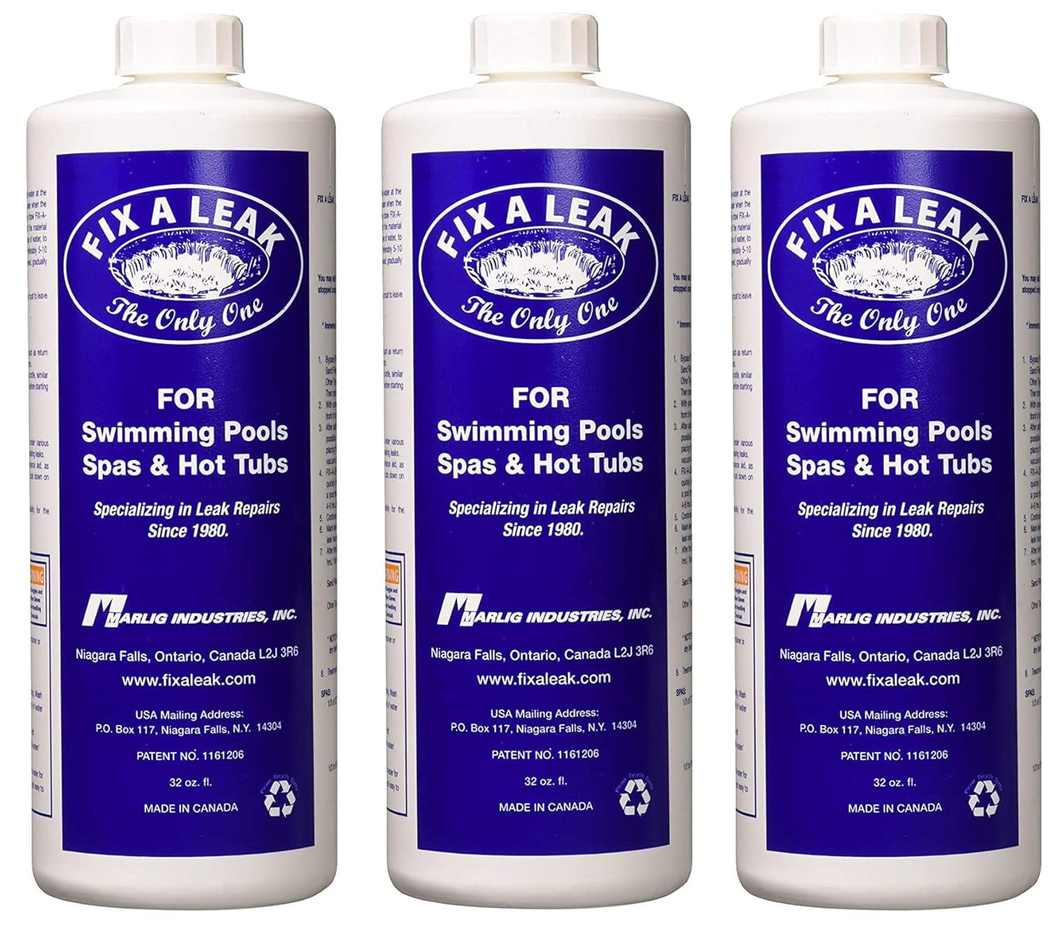 Fix A Leak Pool Leak Sealer - 32 oz (Three Pack) - Walmart.com