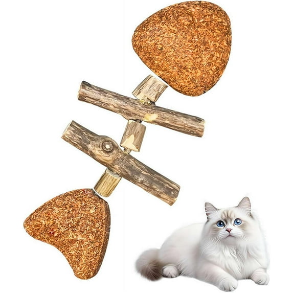Fix Your Cat’s Dental Health, Creative Fish Bone Cat Toy – Wooden ...