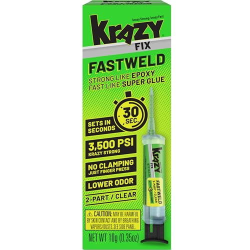Fix Fast Weld, 2 Part Clear Epoxy Glue, Permanent Bond Sets in 30 ...