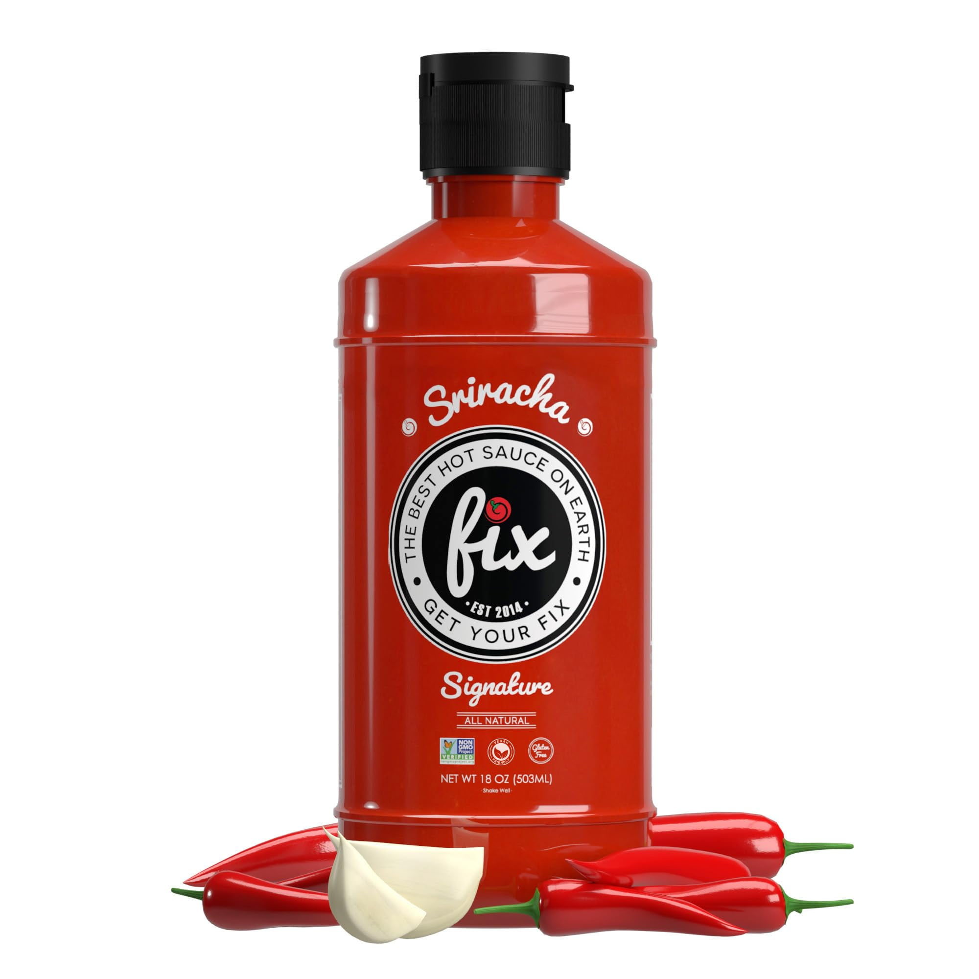 Fix Hot Sauce, Sriracha Sauce - NSD3 Sriracha Chili Sauce, Organic Red ...