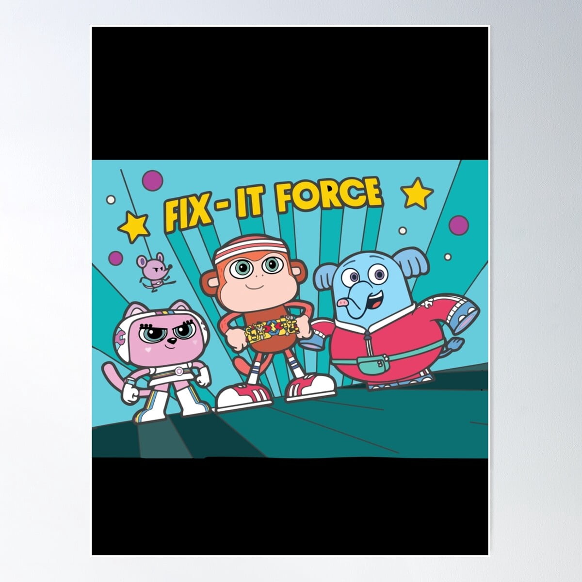 Fix-It Force Chico Bon Bon Poster Wall Art, Modern Wall Decor For ...