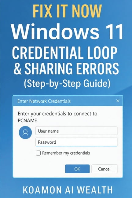Fix It Now: Windows 11 Credential Loop & Sharing Errors (Step-by-Step ...