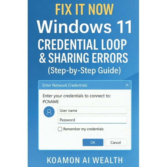 Fix It Now: Windows 11 Credential Loop & Sharing Errors (Step-by-Step ...
