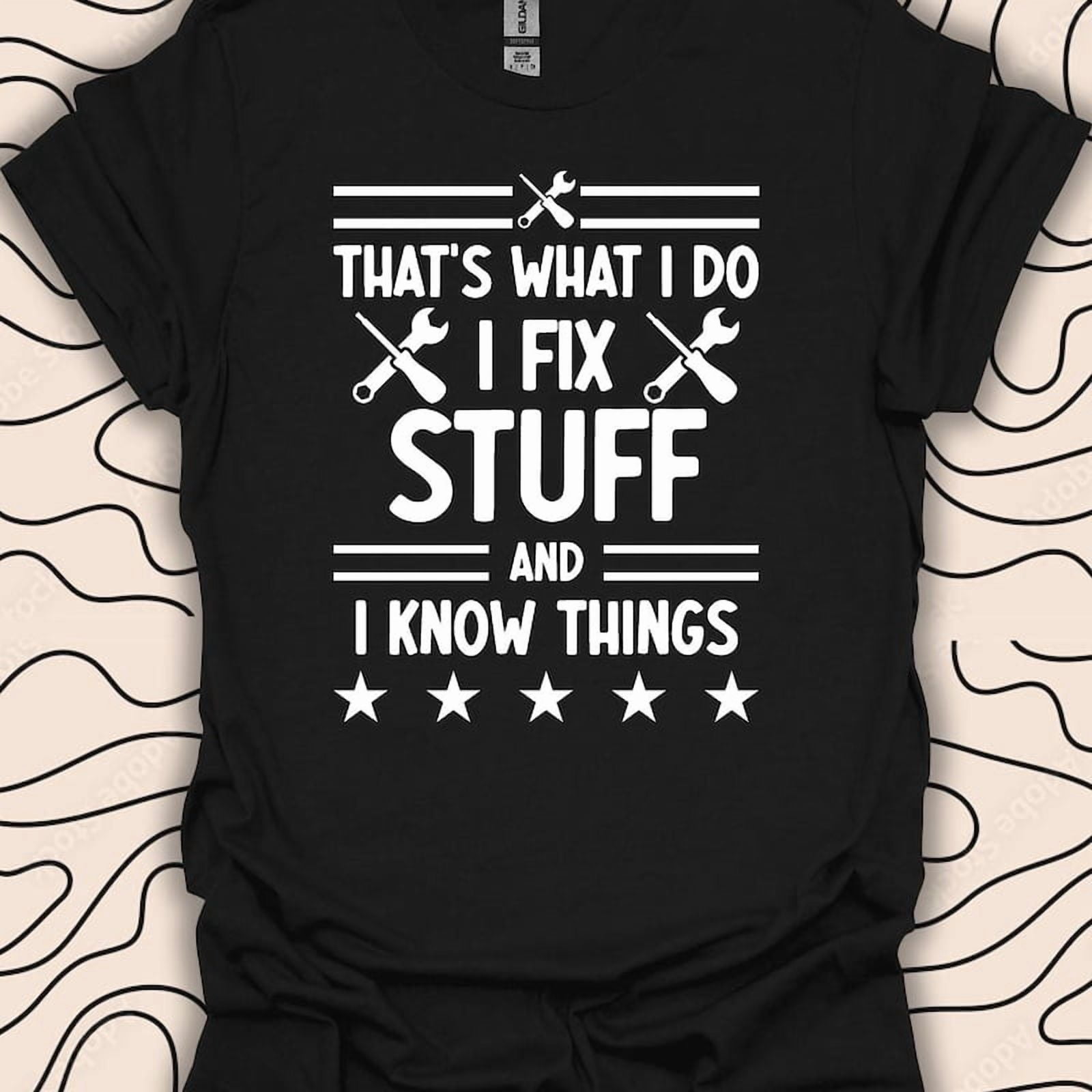 Fix It Pro Shirt DIY Mechanic Gift Repairman Handyman Humor Graphic,for ...