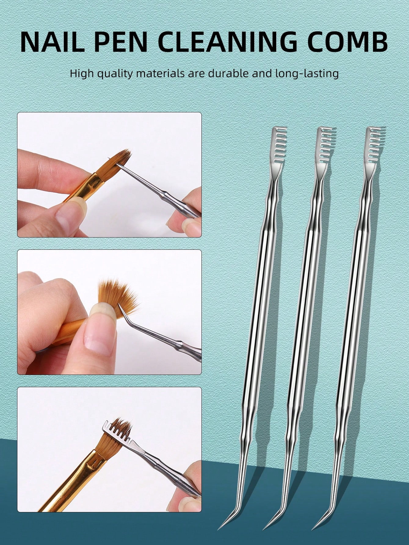 Fix Messy Nail Glue with Ease! Stainless Steel Cleanup Pen - Precision ...