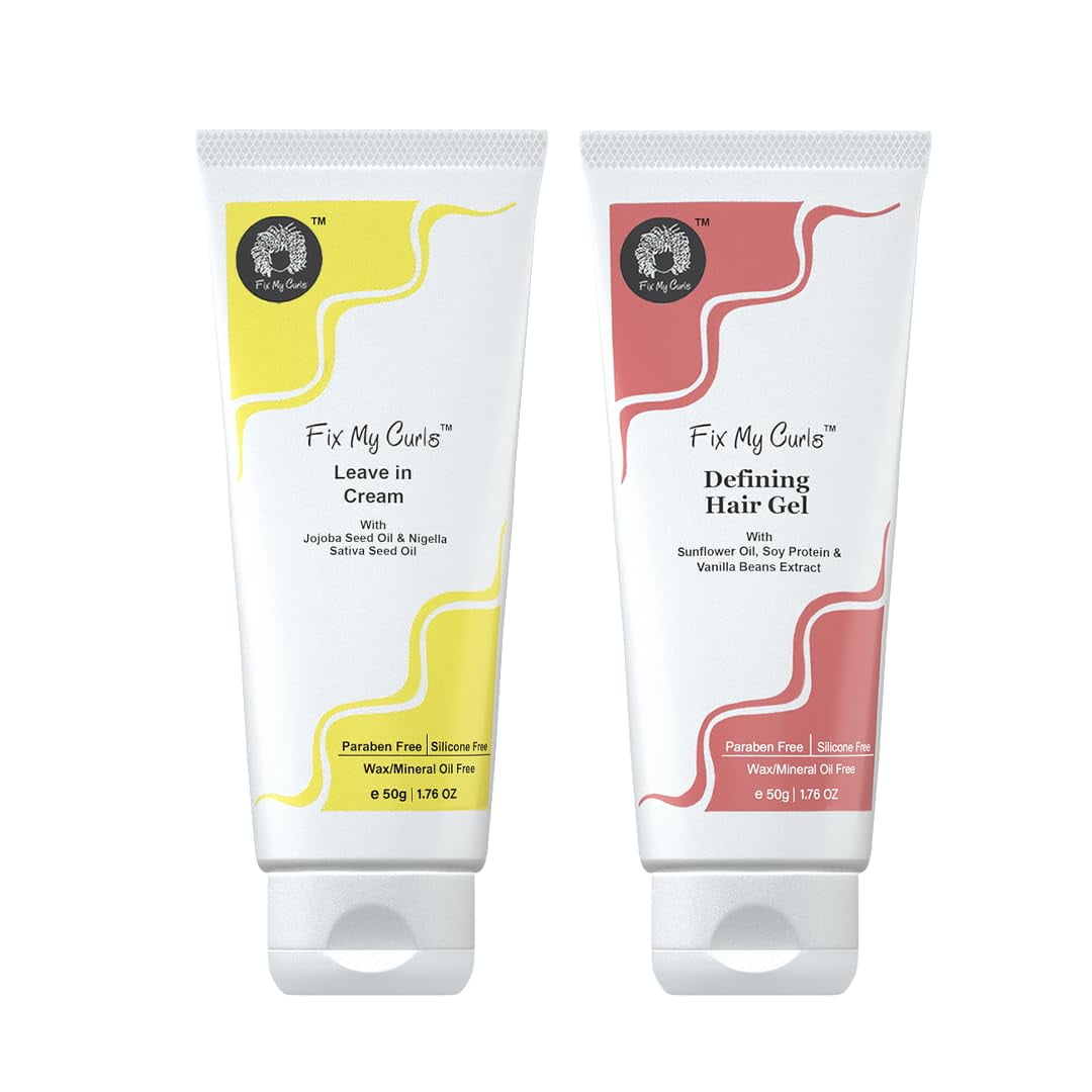 Fix My Curls Protein Styling Duo| For Curly, Wavy, Dry & Frizzy Hair ...