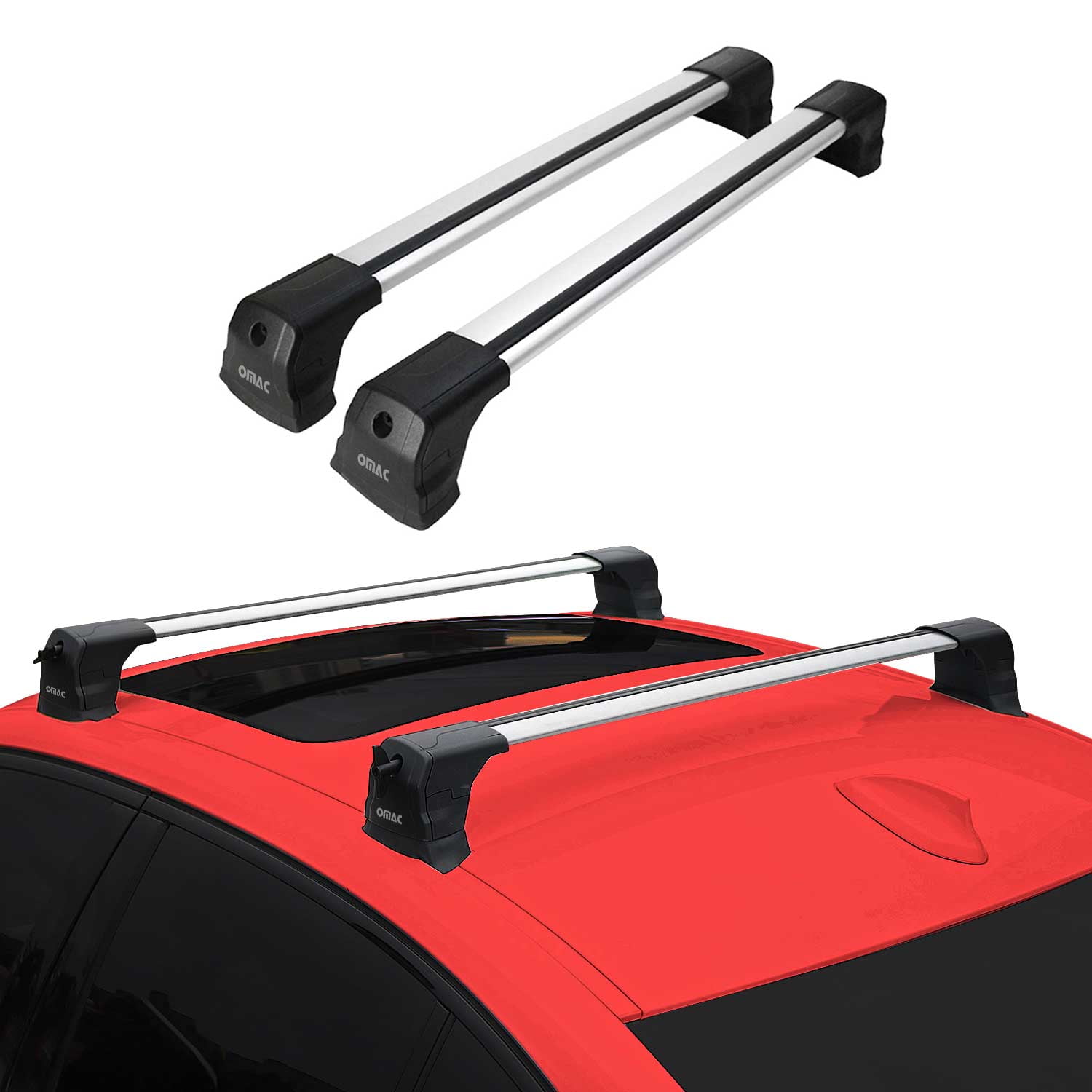 Fix Points Roof Racks Cross Bar Carrier for Mazda 2 Sport 2011-2014 ...