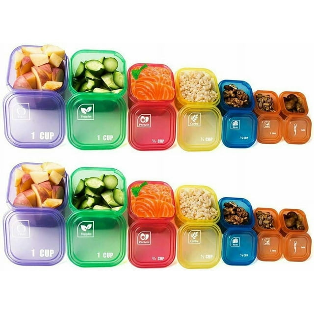 Beachbody 14 Pack Fix Portion Control Containers Kit, Food Prep, Keep ...