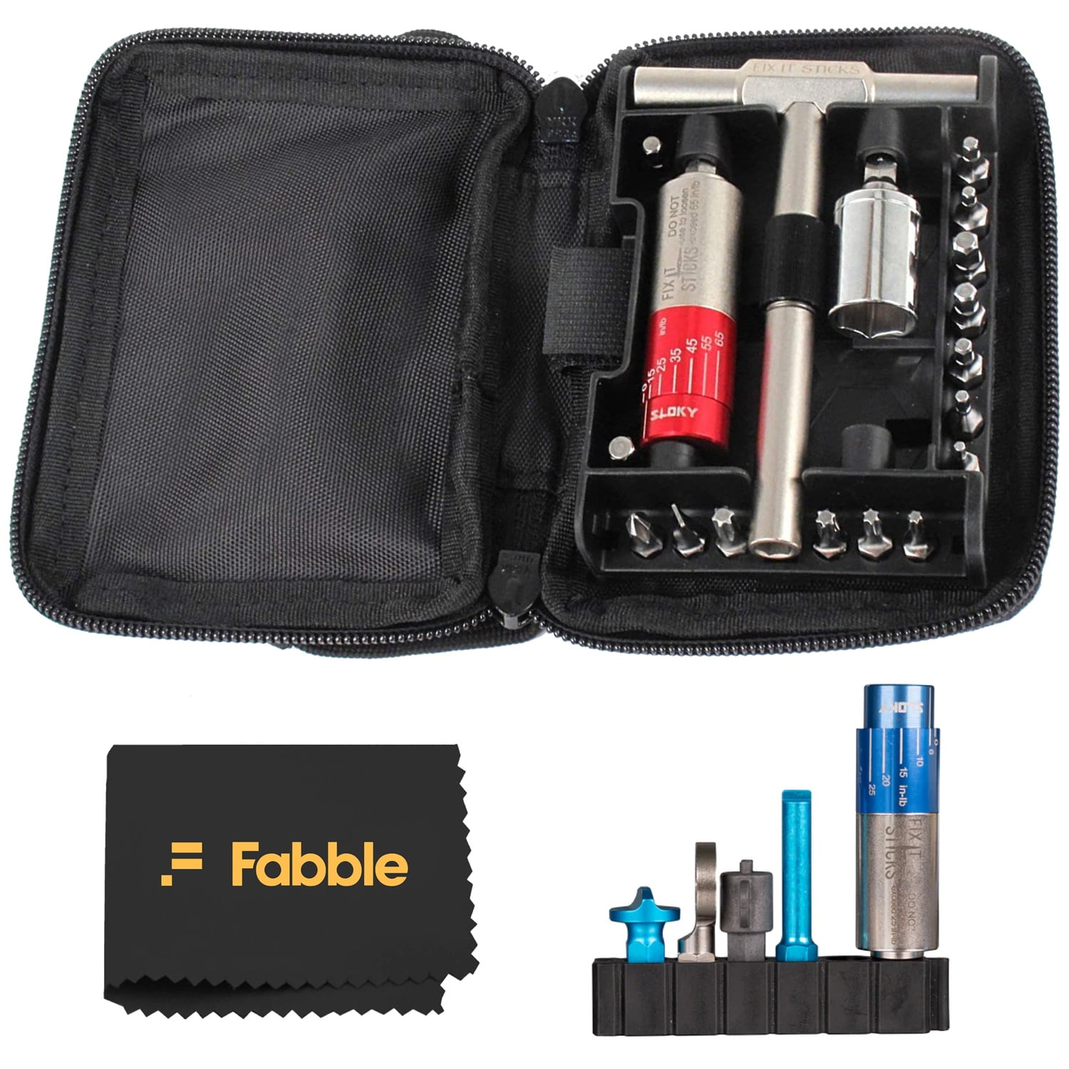 Fix It Sticks 15-65 Inch All-In-One Torque Driver Kit with T-Way Wrench ...