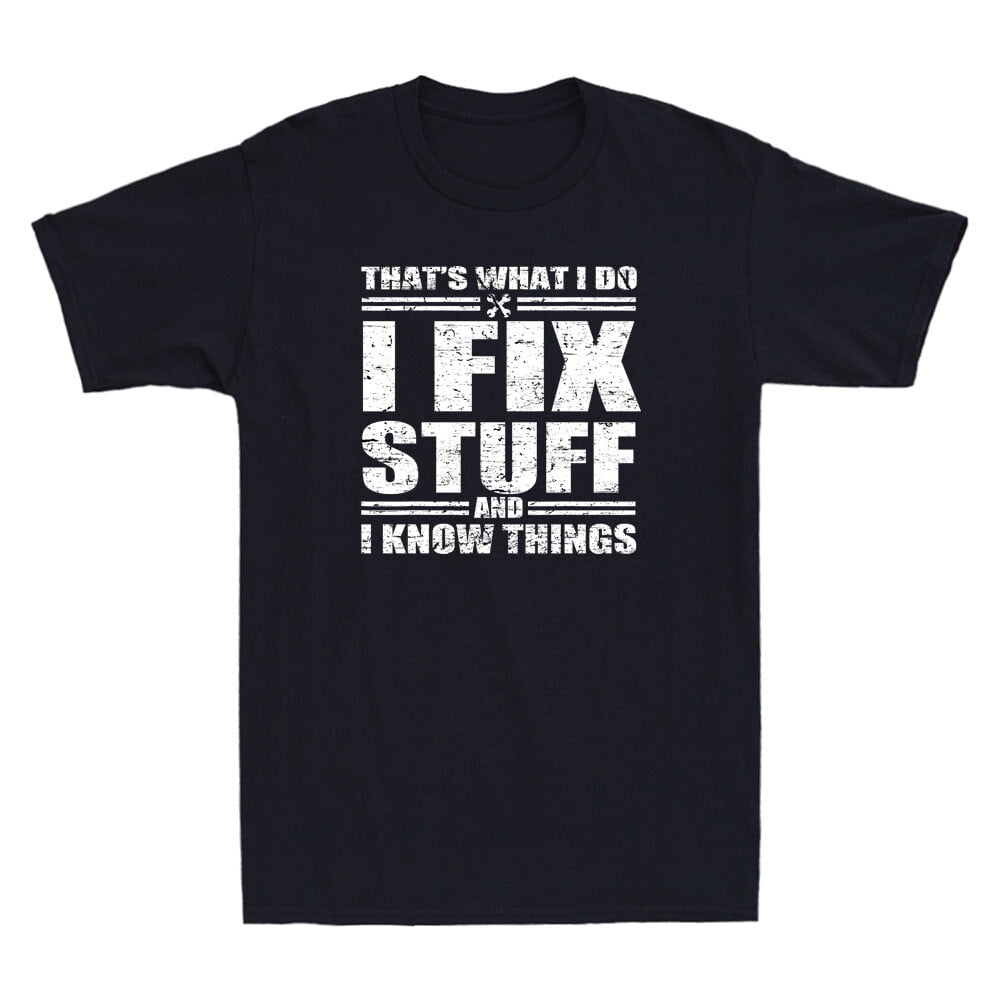Fix Things Shirt Problem Solver Funny Quote Retro Graphic - Walmart.com