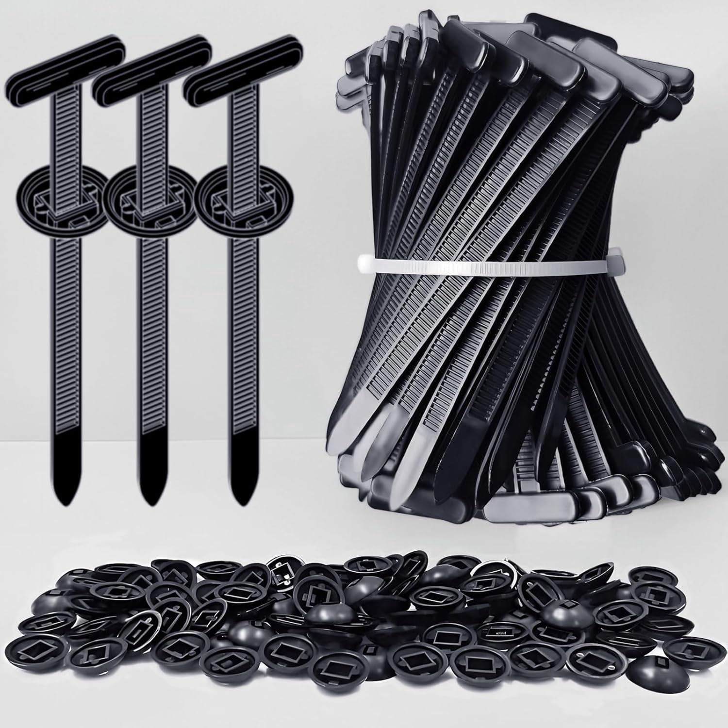 Fixbind snap-on nylon fasteners, automotive zipper clips, plastic rivet ...