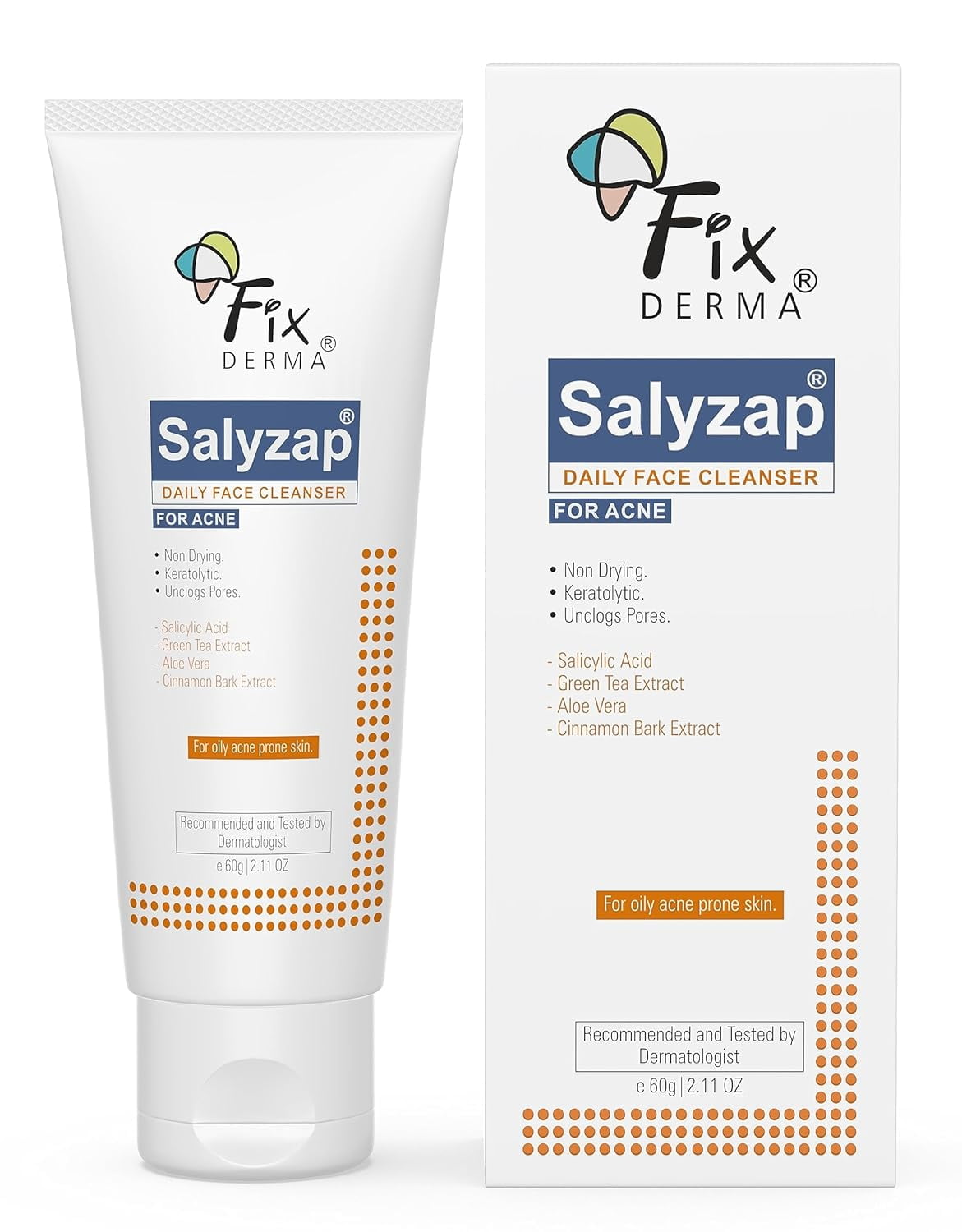Fixderma 2% Salicylic Acid Face Wash for Oily Skin | Sulphate Free ...